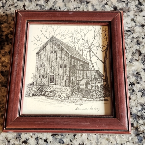 donna kelsey | Art | Donna Kelsey Framed Signed Drawing 981 | Poshmark